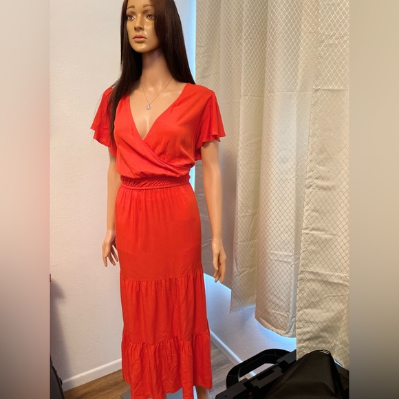 Dresses | Short Sleeve Crossover Bottom Layered Dress | Poshmark